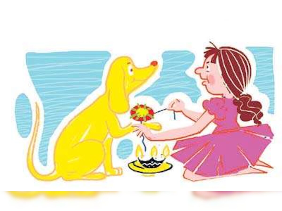 How about a 'rakhi' for your dog?