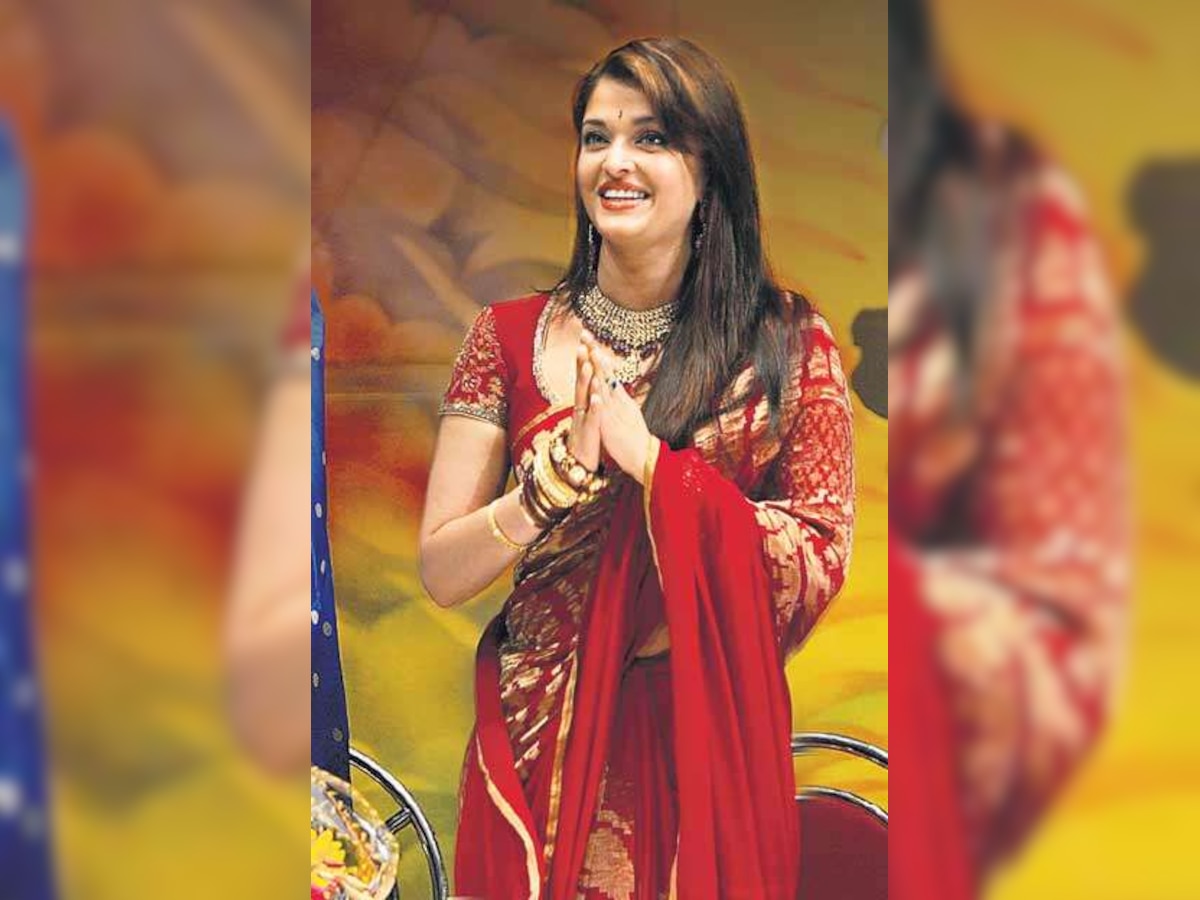 Sabya’s sari for Aishwarya