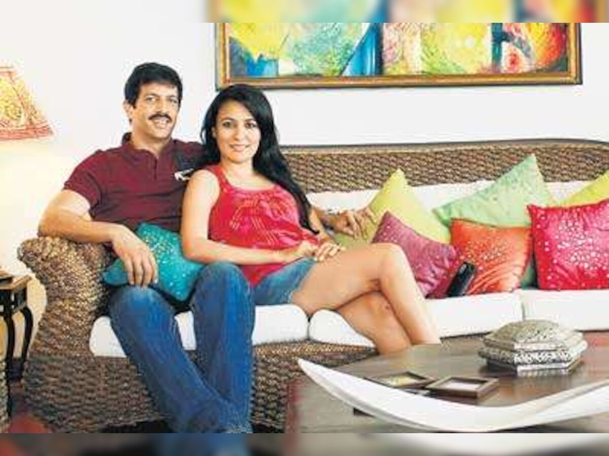 Mini Mathur's penthouse; a home with a rainbow hue
