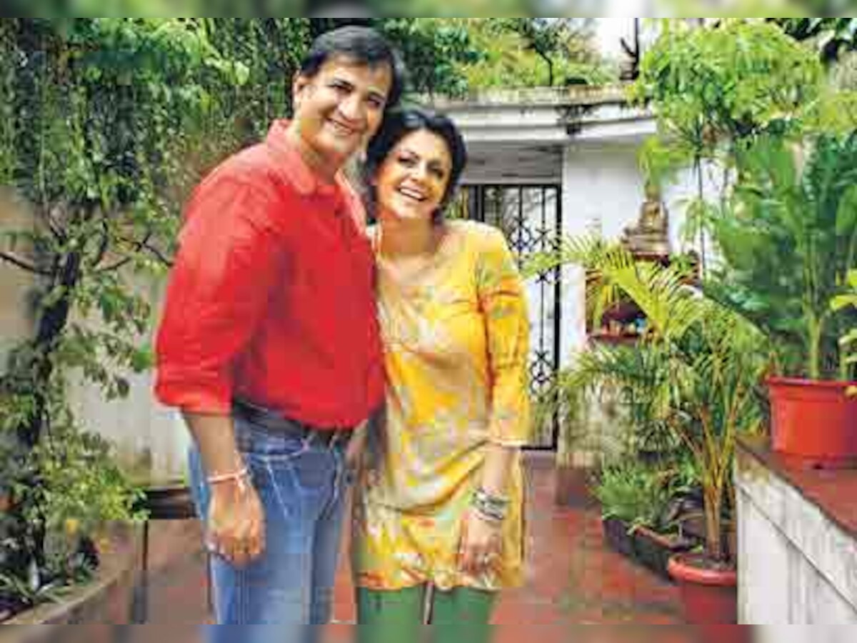 Doting parents: Mandira Bedi and Raj Kaushal