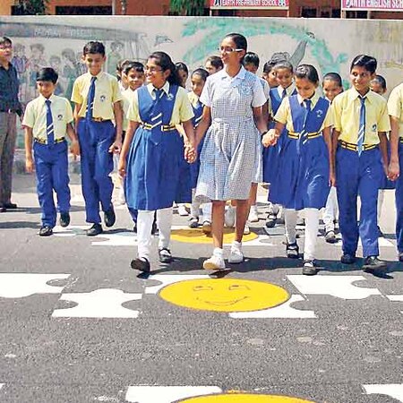 Ahmedabad: Children friendly zebra crossings to combat jaywalking?