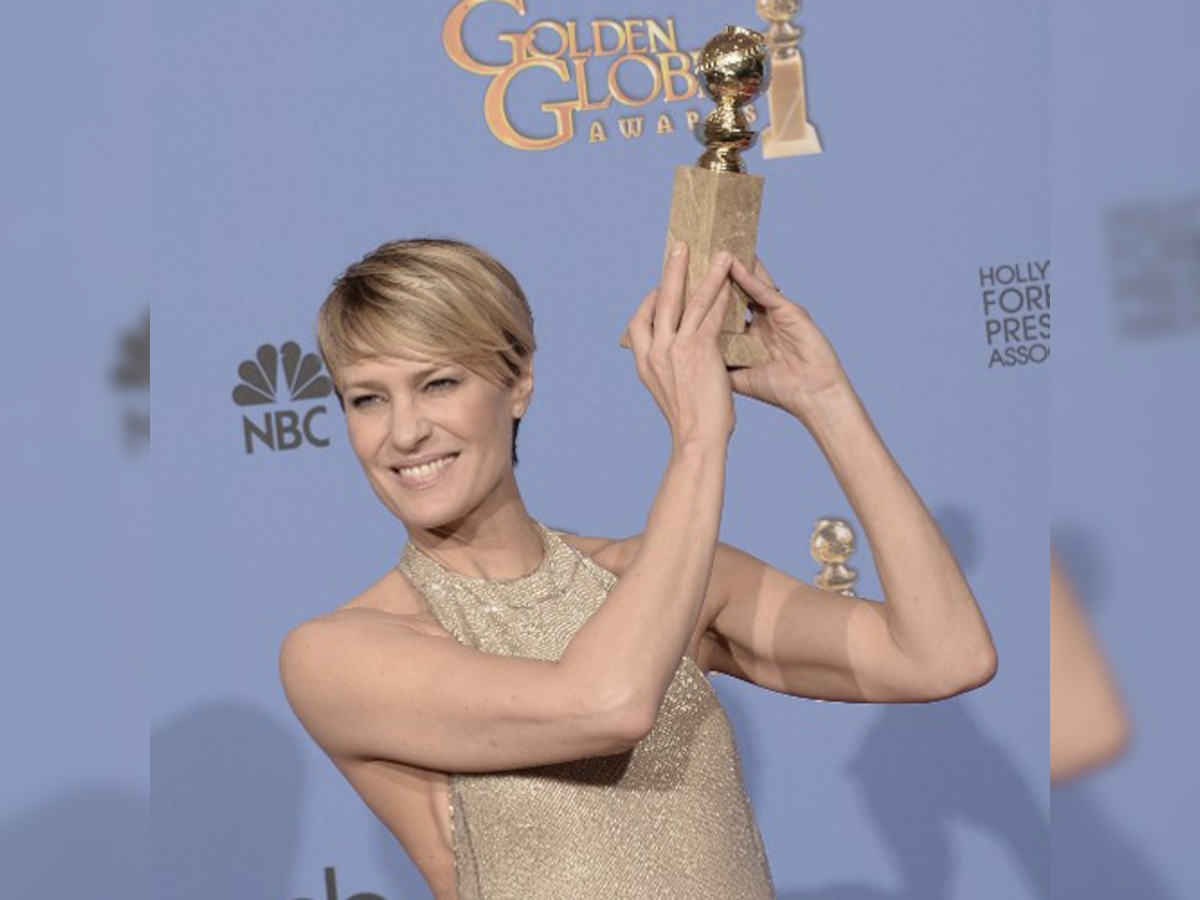 'House of Cards' star Robin Wright wins best actress in TV drama at Golden Globes