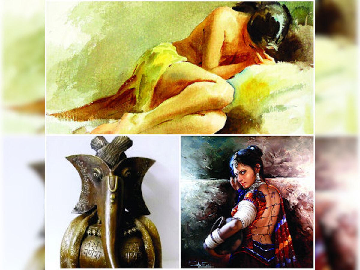 Art attack: Subrata Sen highlights Indian beauty bringing the canvas alive