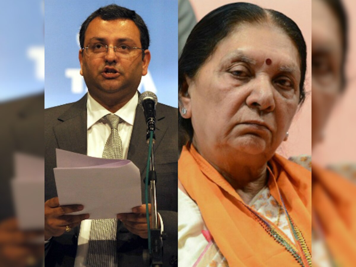 Tata Group Chairman Cyrus Mistry meets Gujarat CM Anandiben Patel