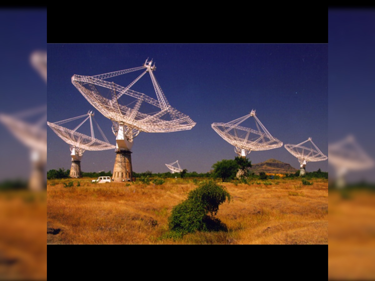GMRT - A unique radio telescope for basic science research