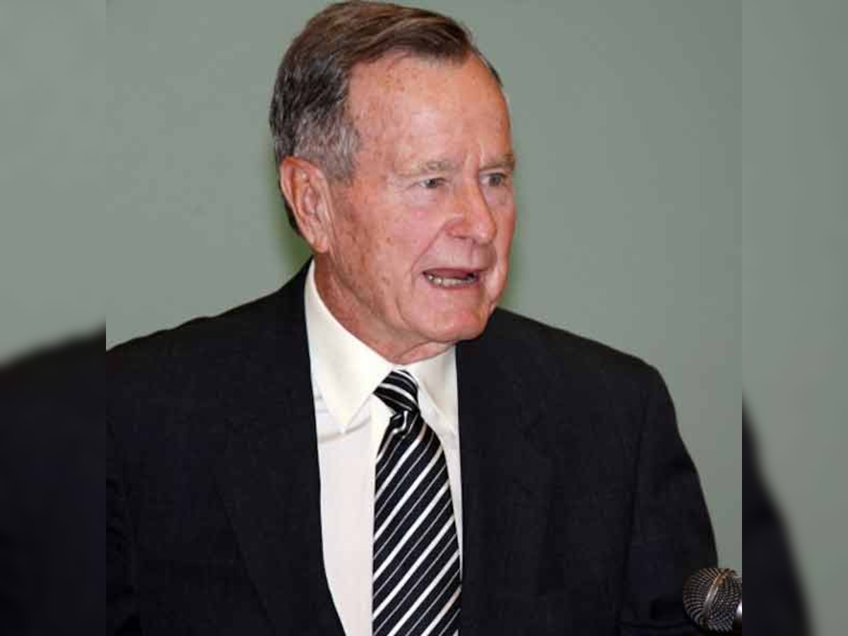 Former President Bush, 90, hospitalized for shortness of breath