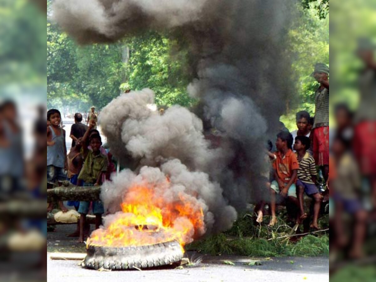 Protests erupt in Assam against yesterday's militant attack