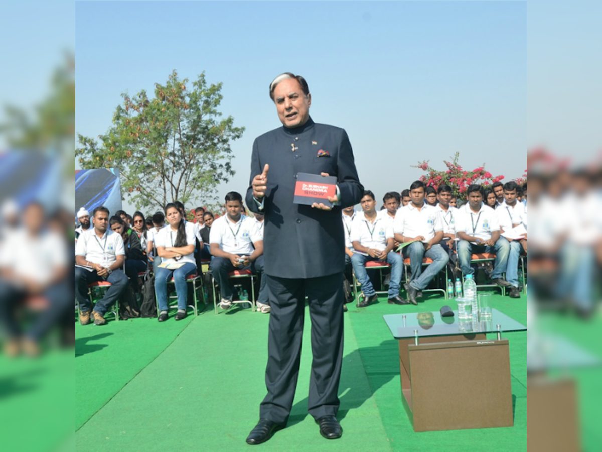 Dr. Subhash Chandra shares his success mantra with students of ...