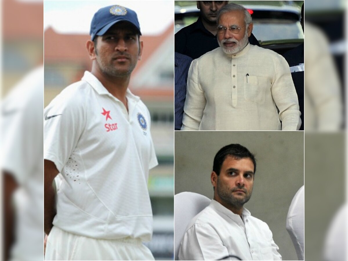 MS Dhoni, Narendra Modi or Rahul Gandhi: Which leader has a better ...