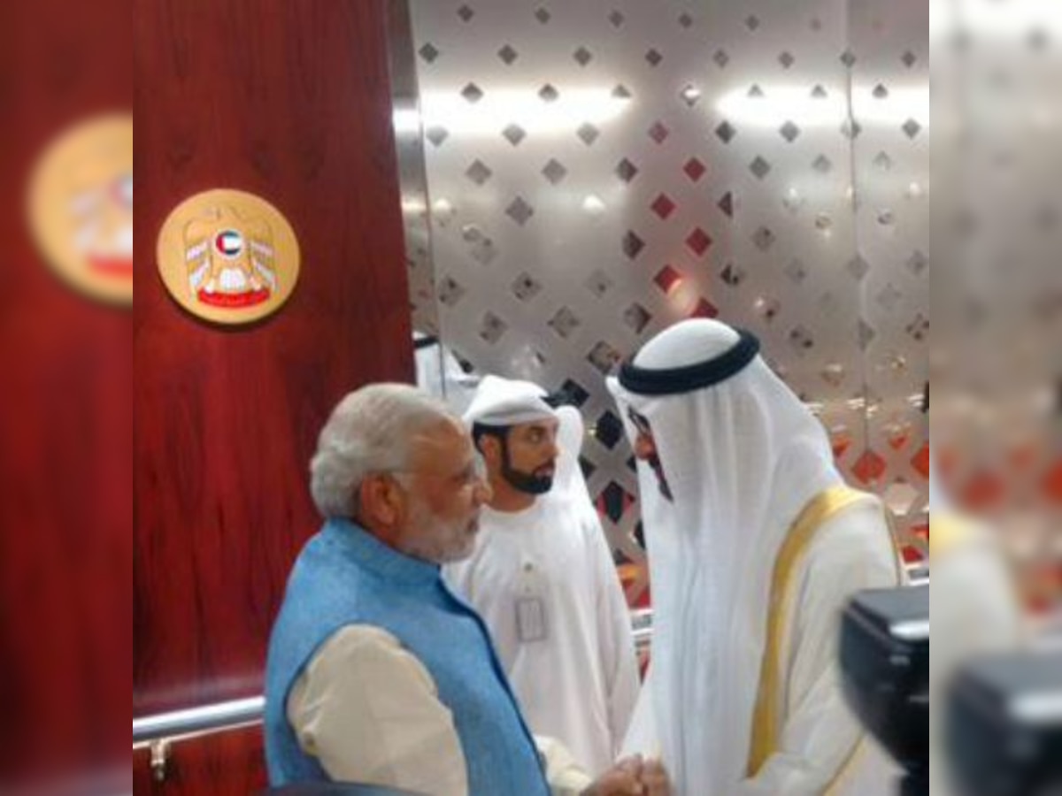 PM lands in Abu Dhabi; set to visit Sheikh Zayed Grand Mosque