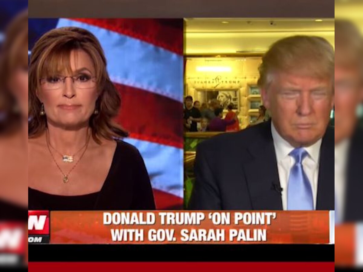 Watch: Get a room you two! Sarah Palin gushes over Donald Trump in inteview