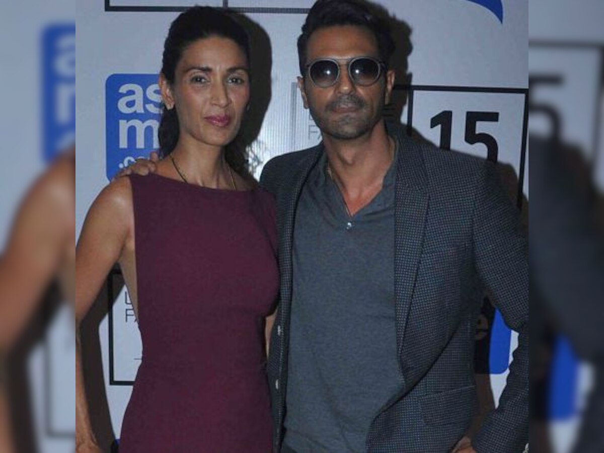 Arjun Rampal and wife Mehr Jessia rubbish divorce rumours; pose ...