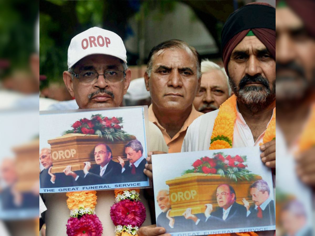 OROP: After military veterans, ex-paramilitary personnel protest at ...