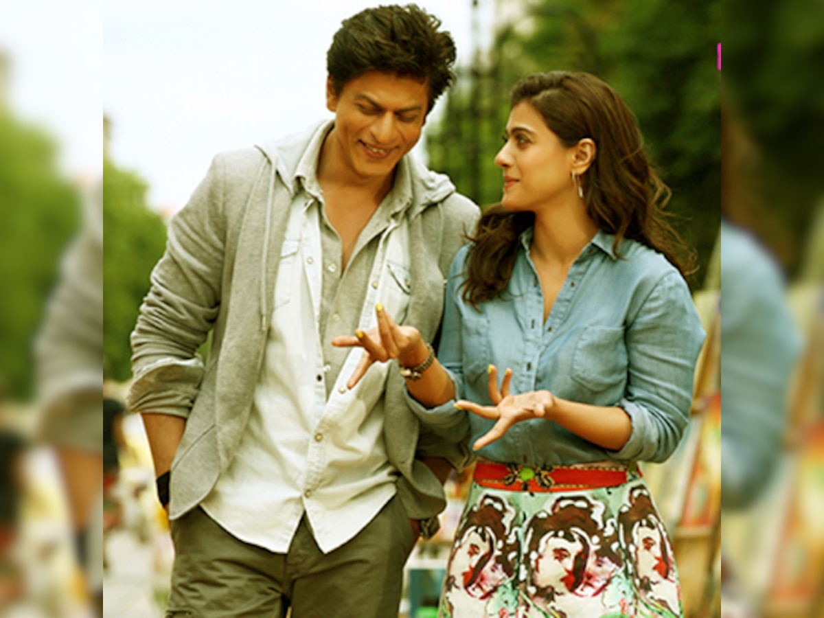 Shah Rukh Khan, Kajol go head to head in new 'Dilwale' poster