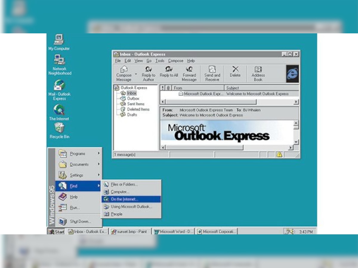 Now run Windows 95 in a web browser