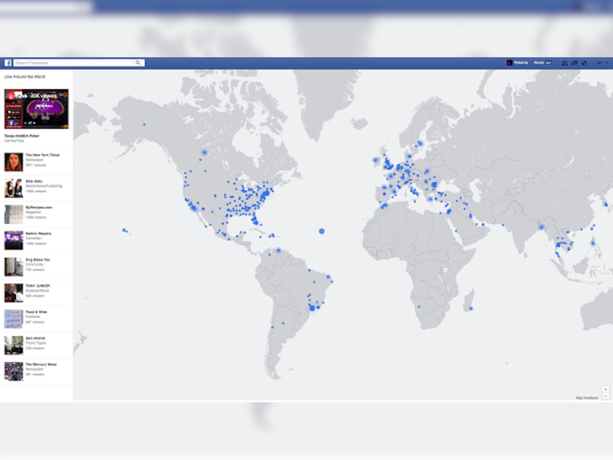 Facebook’s interactive map lets you discover live videos from around ...