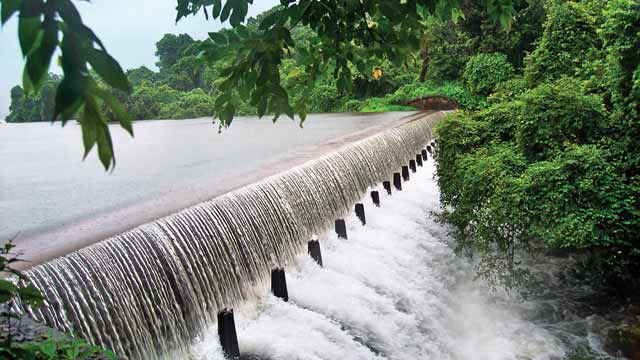 Tulsi lake starts overflowing