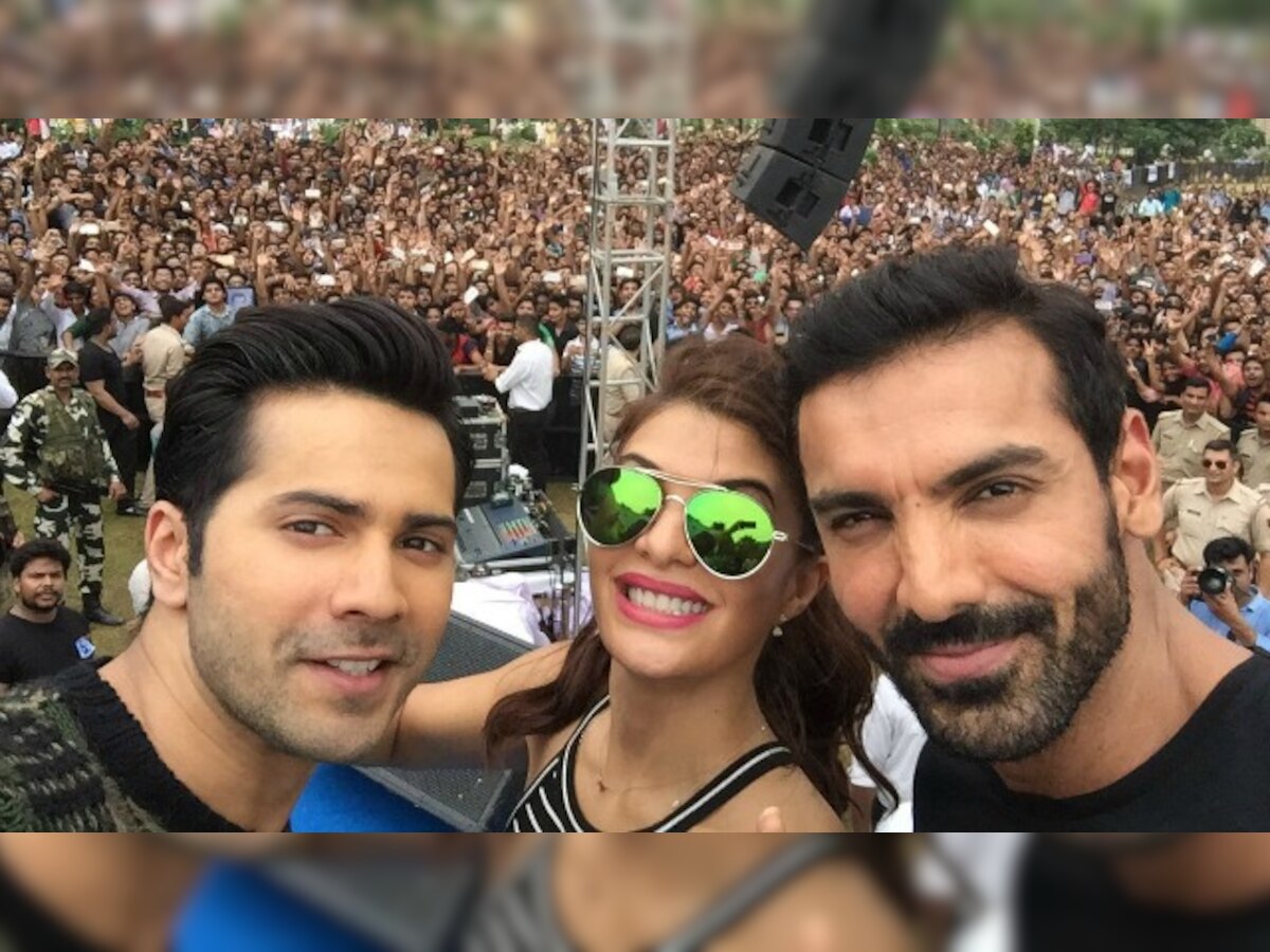 Watch: Here's how the 'Dishoom' cast made a grand entry in Noida!