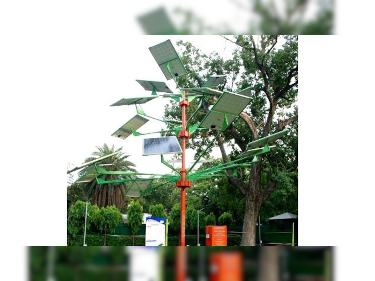 The 'solar power tree' developed by the science ministry