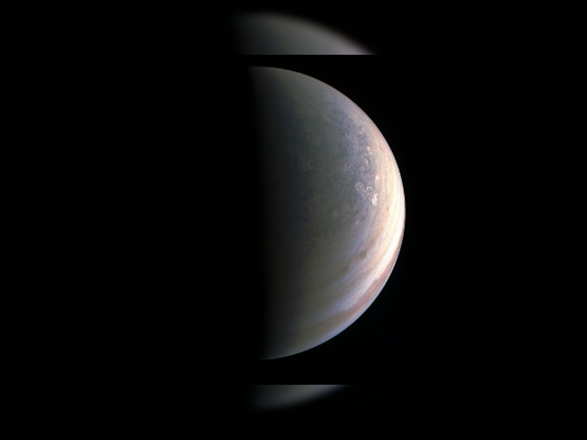 NASA's Juno sends back first captivating picture of Jupiter's North Pole
