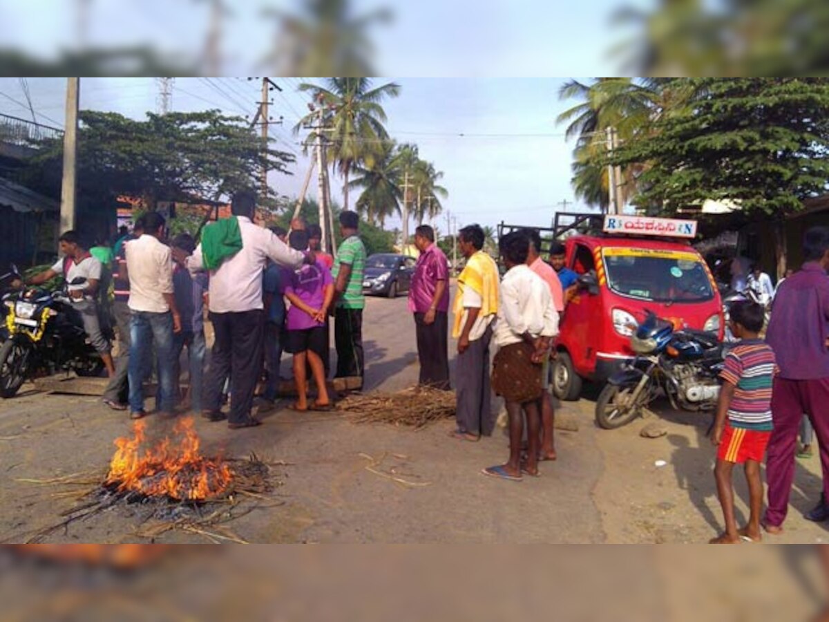 Cauvery water row: Protesters vandalise PWD office, police station in ...
