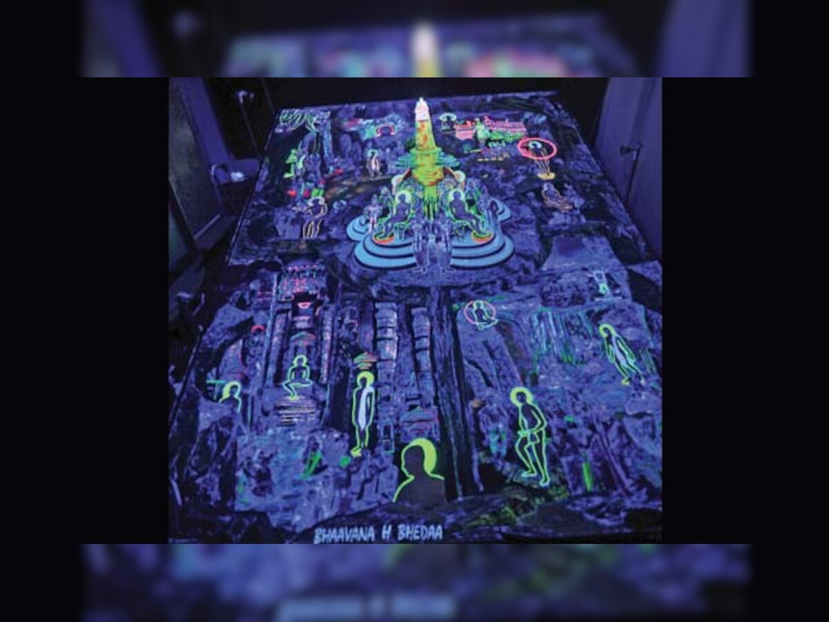 Depicting Jain mythology through 6D Rangoli