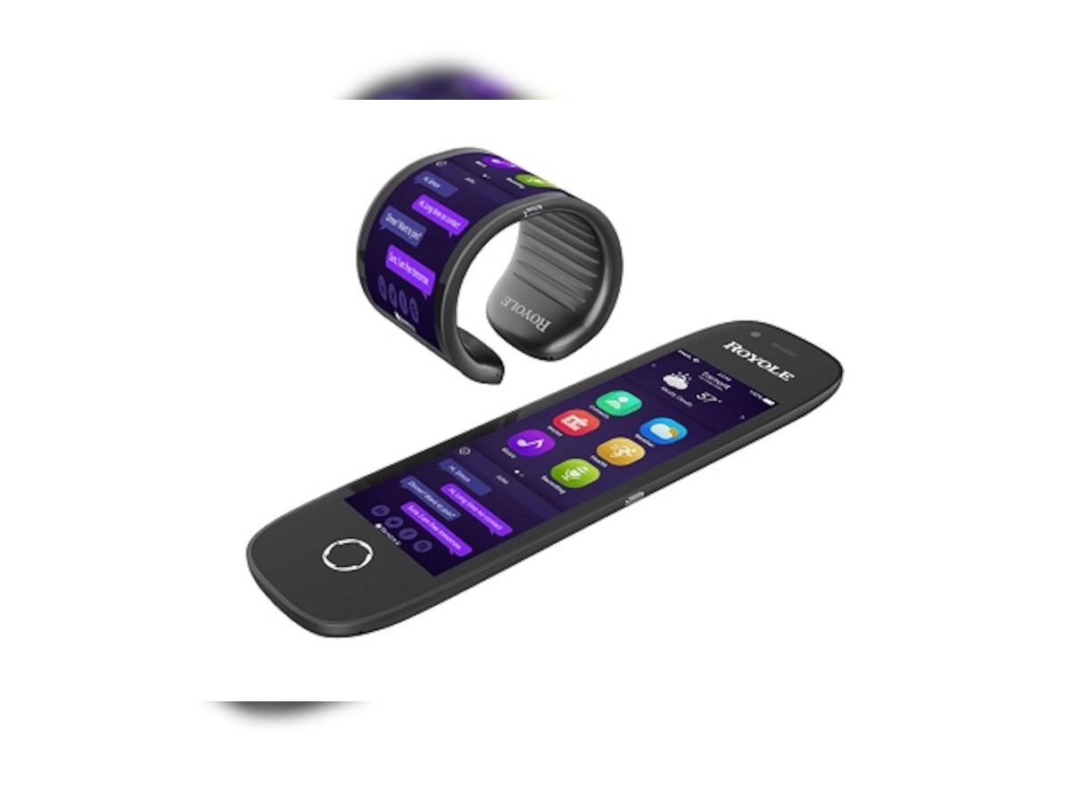 New flexible smartphone can be rolled up onto your wrist