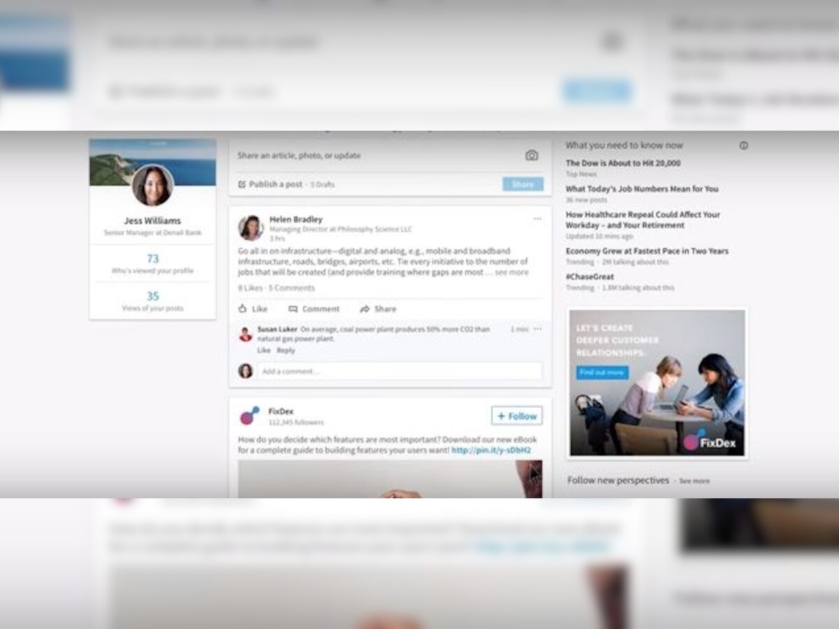LinkedIn's desktop design finally makes it to the 21st century