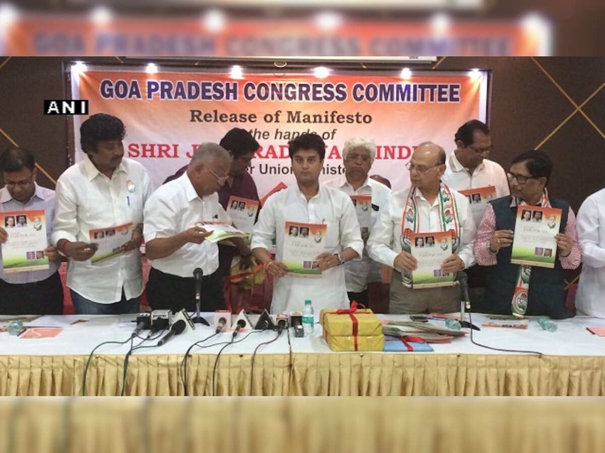 Goa Elections 2017: Congress releases manifesto, promises free petrol ...