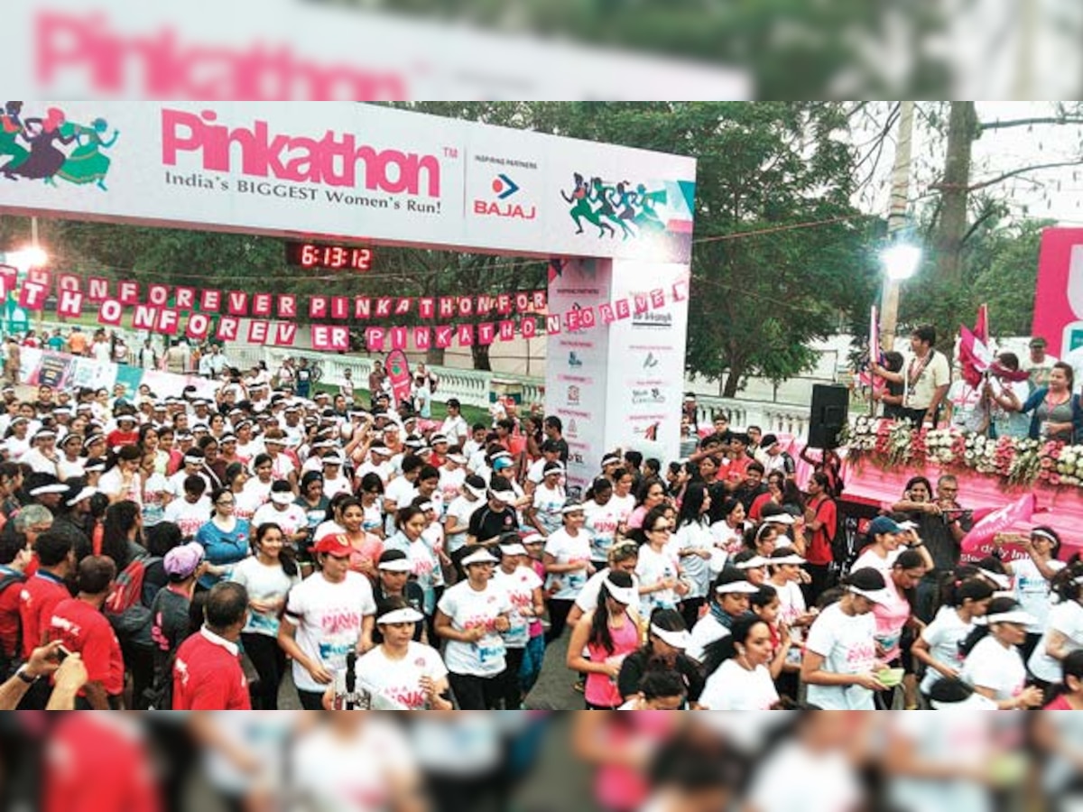 With more than 4,000 women, Kolkata flags off first Pinkathon