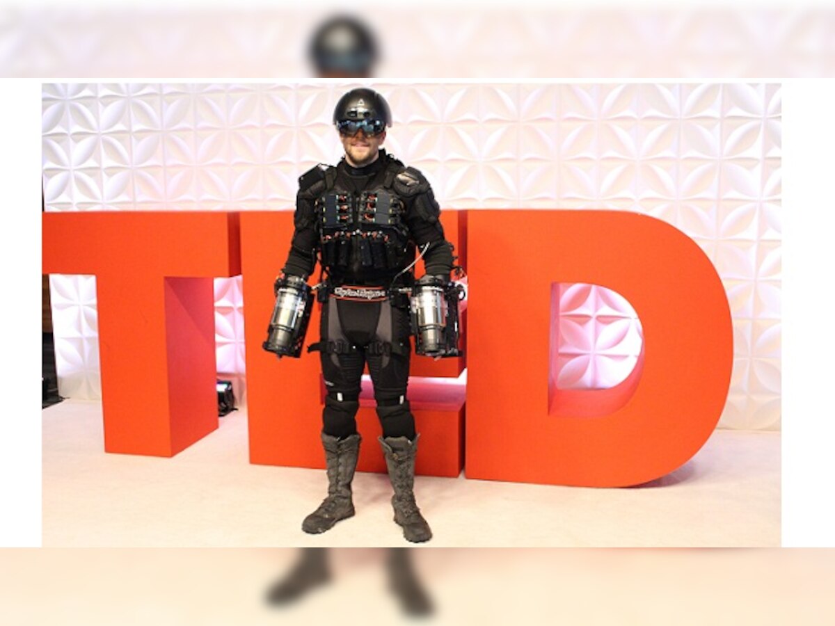 British inventor takes flight in 'Iron Man' suit