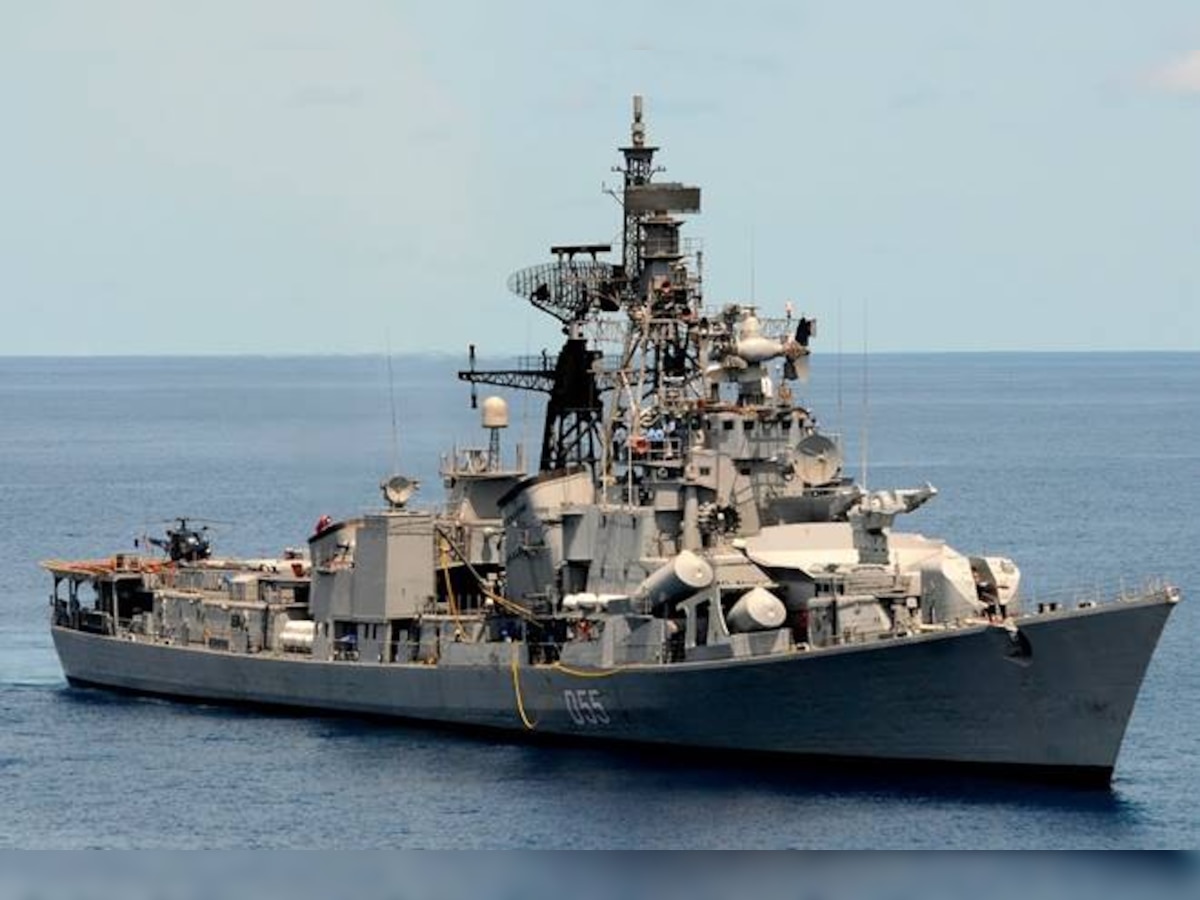 INS Rajput on a three-day visit to Yangon