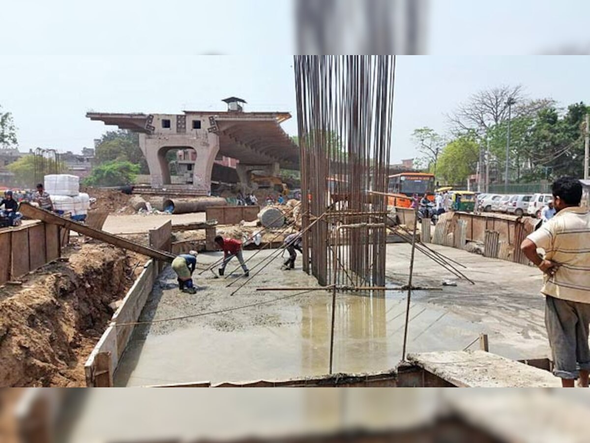 LG visits Rani Jhansi flyover, assures work will be completed by Oct 15