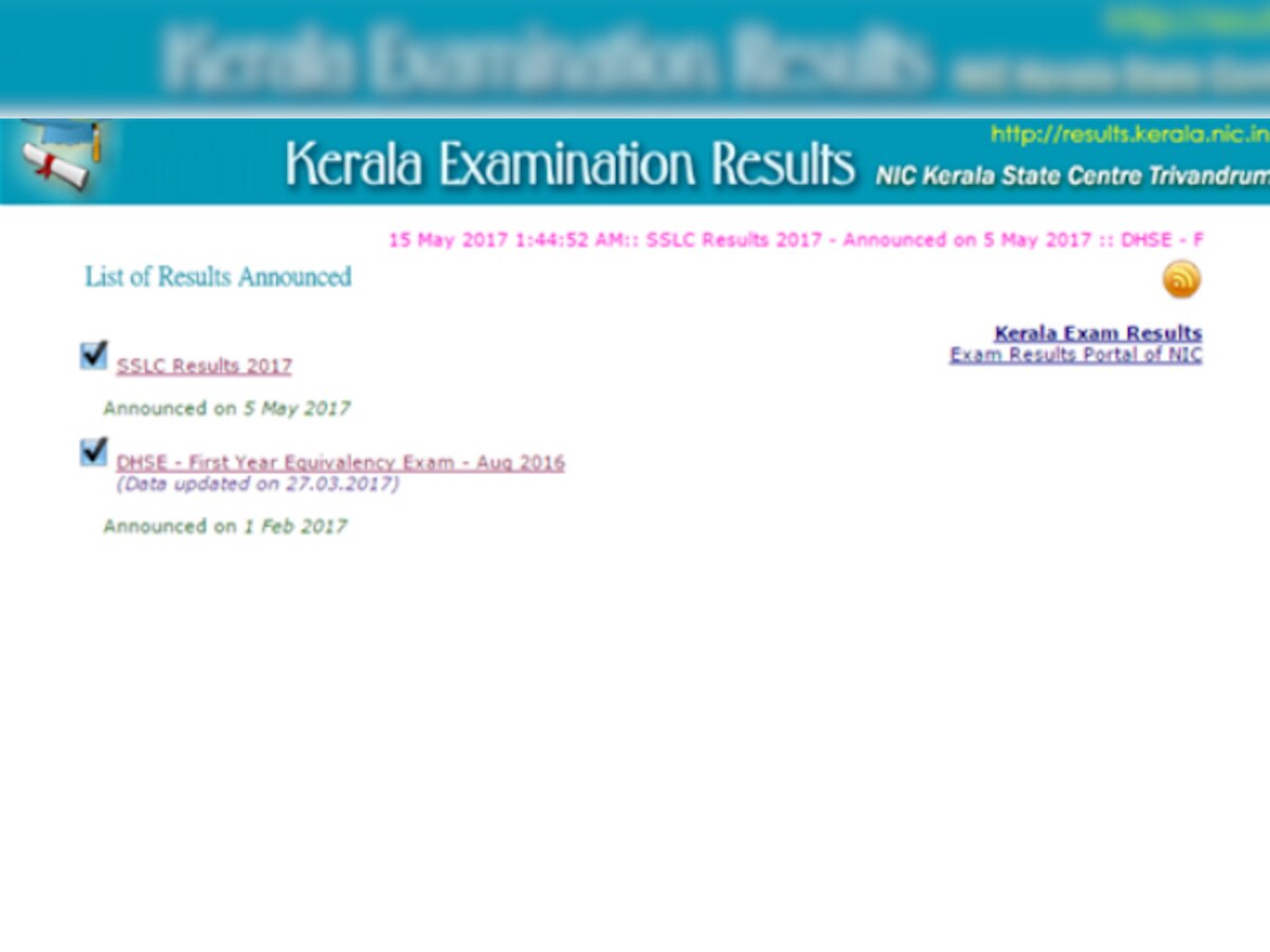 Kerala Board 12th HSC Result 2017: Keralaresults.nic.in, dhsekerala.gov ...