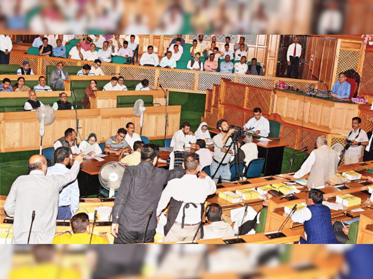 Uproar mars GST session in J&K House