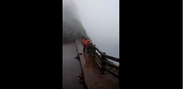 WATCH: Inebriated trekkers fall to their death in Maharashtra’s Amboli Ghat