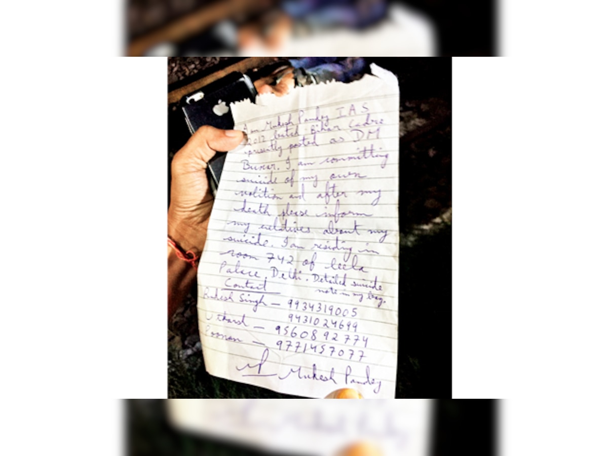 'Fed up of system', Buxar DM Mukesh Pandey commits suicide in Ghaziabad