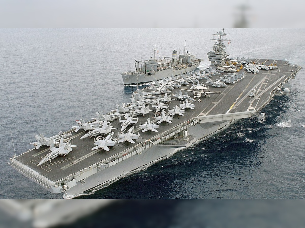 Dodging planes and a taste of home: Life on a US aircraft carrier
