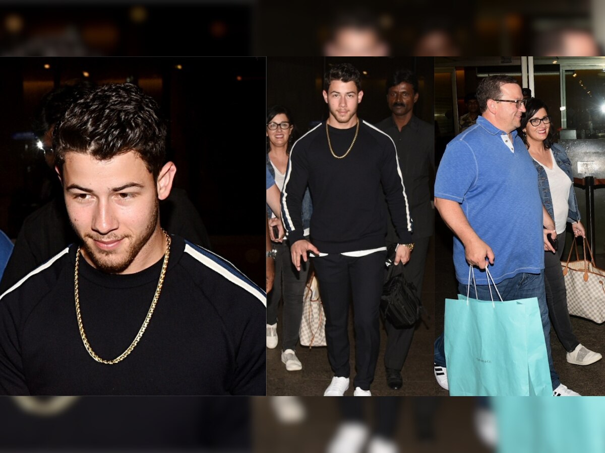 VIDEO:A cheerful Nick Jonas arrives in India with parents to attend ...