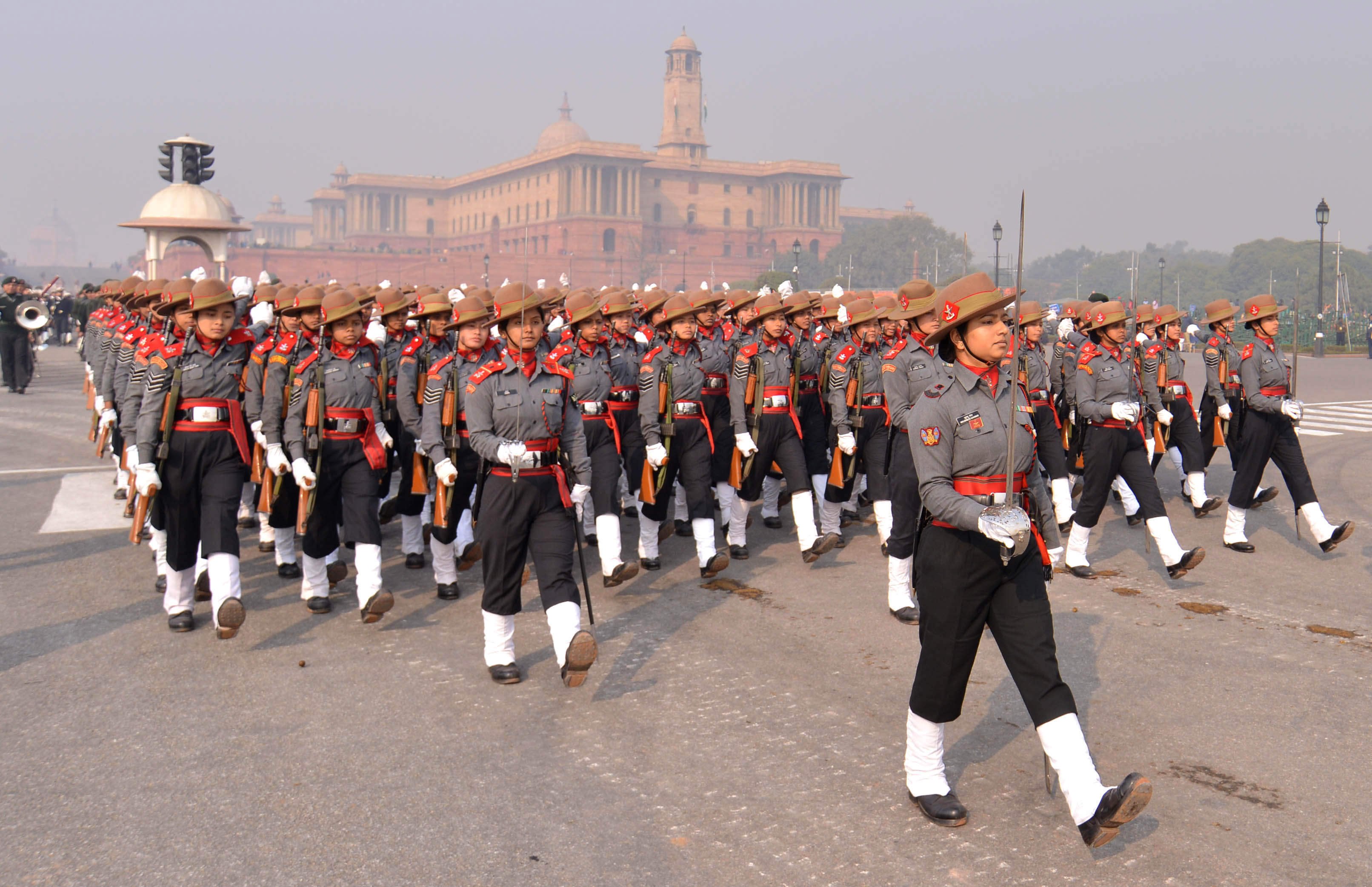 All women wing of Assam Rifles strike perfect pose during Republic Day ...