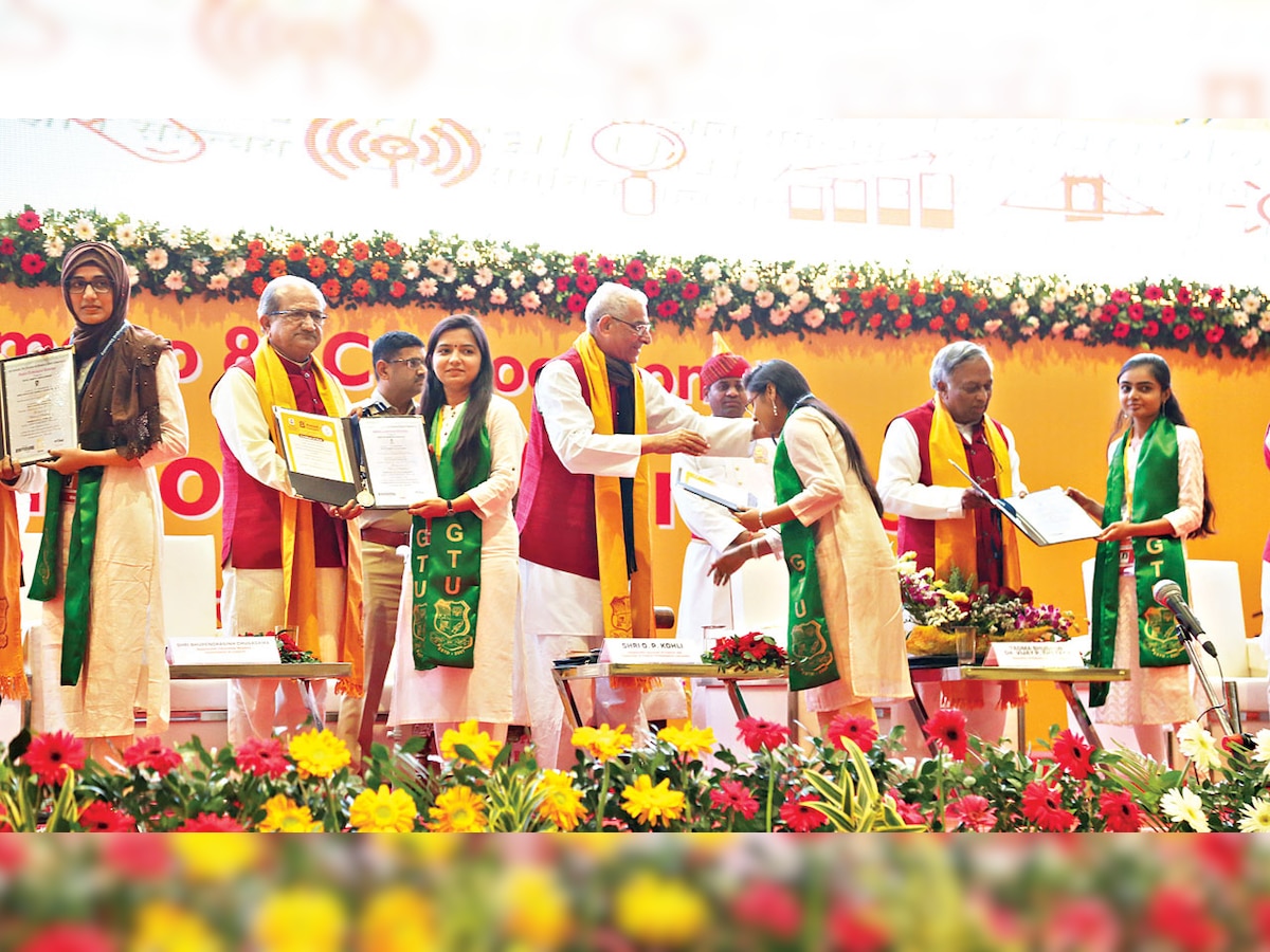 Gujarat Technological University convocation: 134 receive gold medals ...