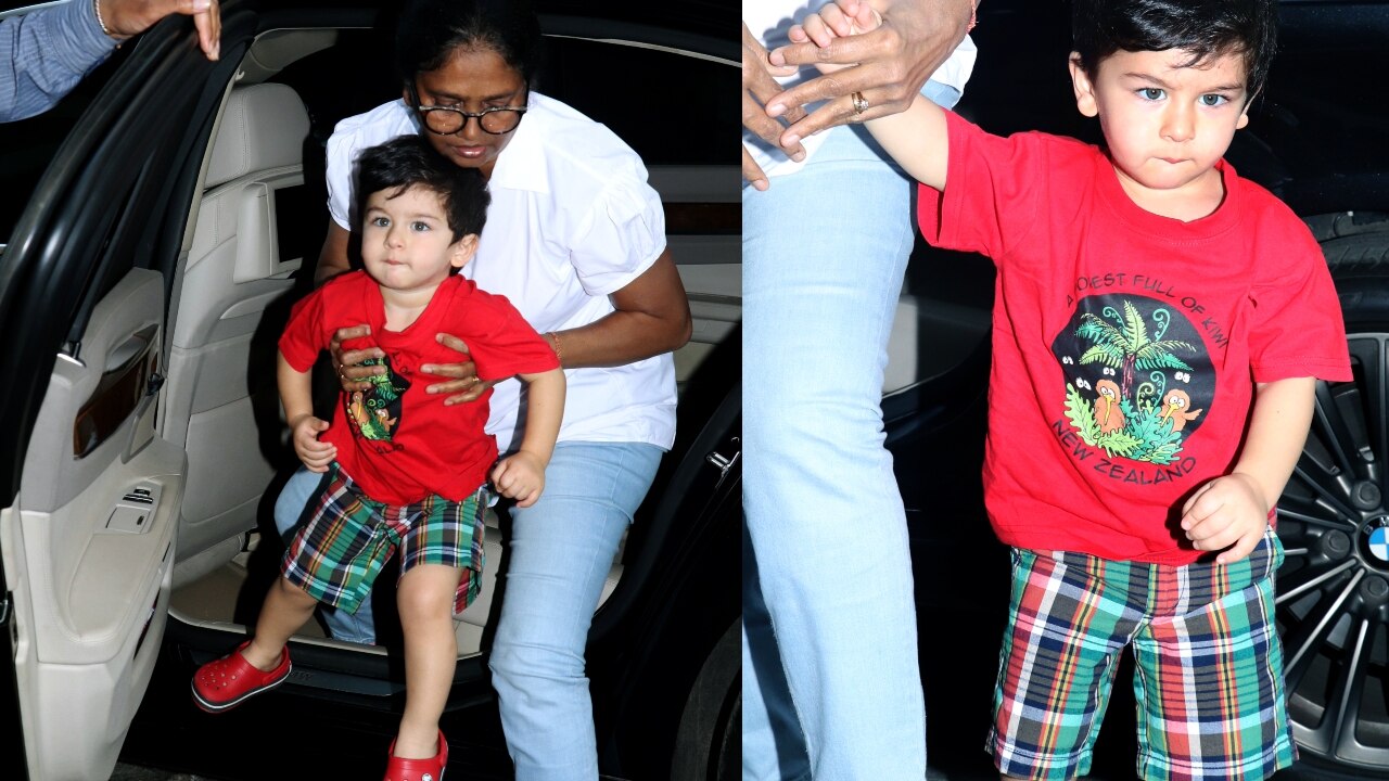 Watch Chhote Nawab Taimur Ali Khan pretend to be boss baby