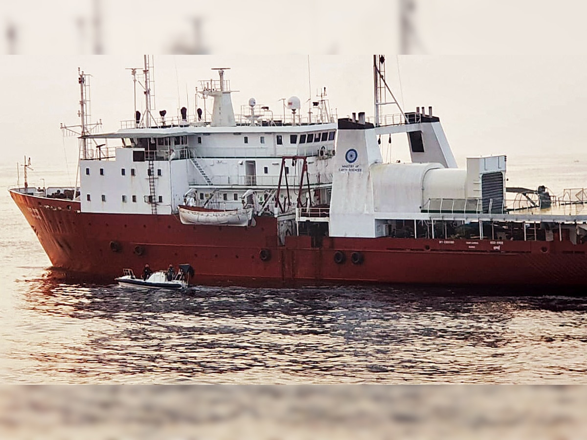 30 rescued from ocean research ship off Karnataka coast after fire