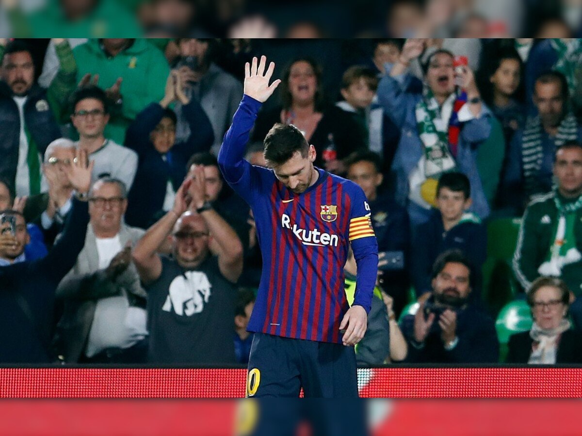 La Liga: Fans chant 'Messi, Messi, Messi' as they give him standing ovation