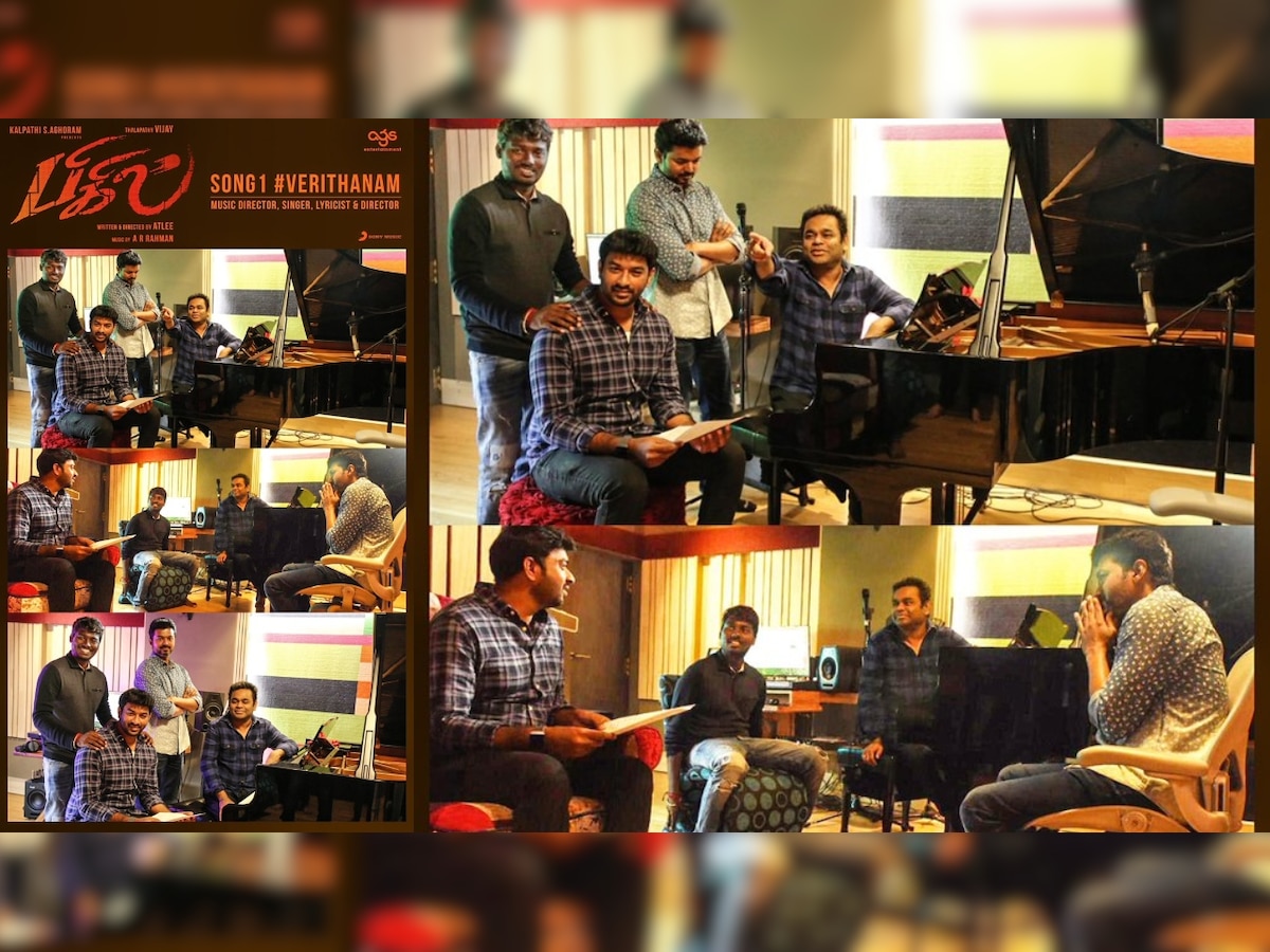 'Bigil' update: Thalapathy Vijay turns singer for AR Rahman's ...