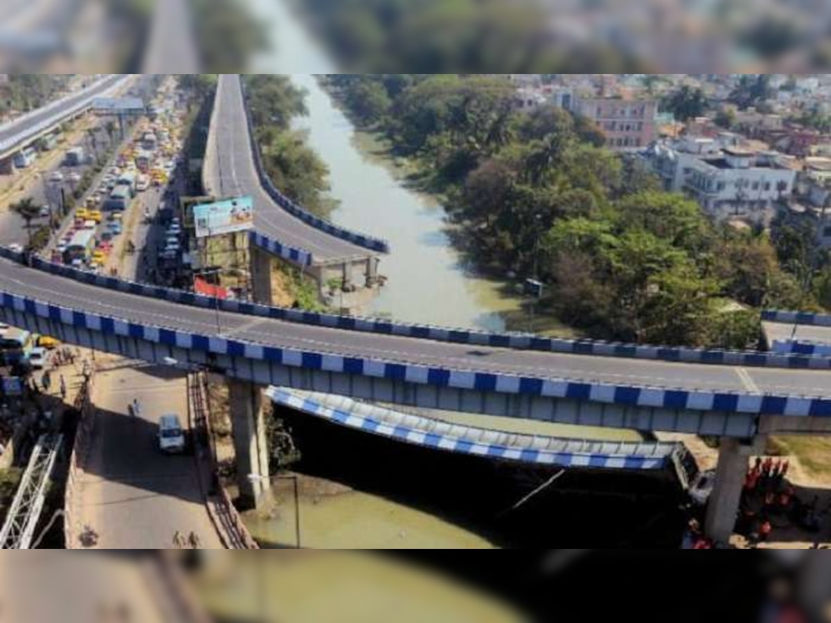 Watch: Traffic jam after crack at Bidhannagar's Ultadanga flyover ...