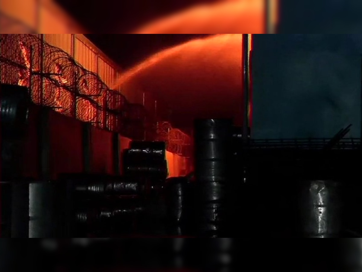 Greater Noida: Major fire breaks out at menthol warehouse in Kasna, no ...