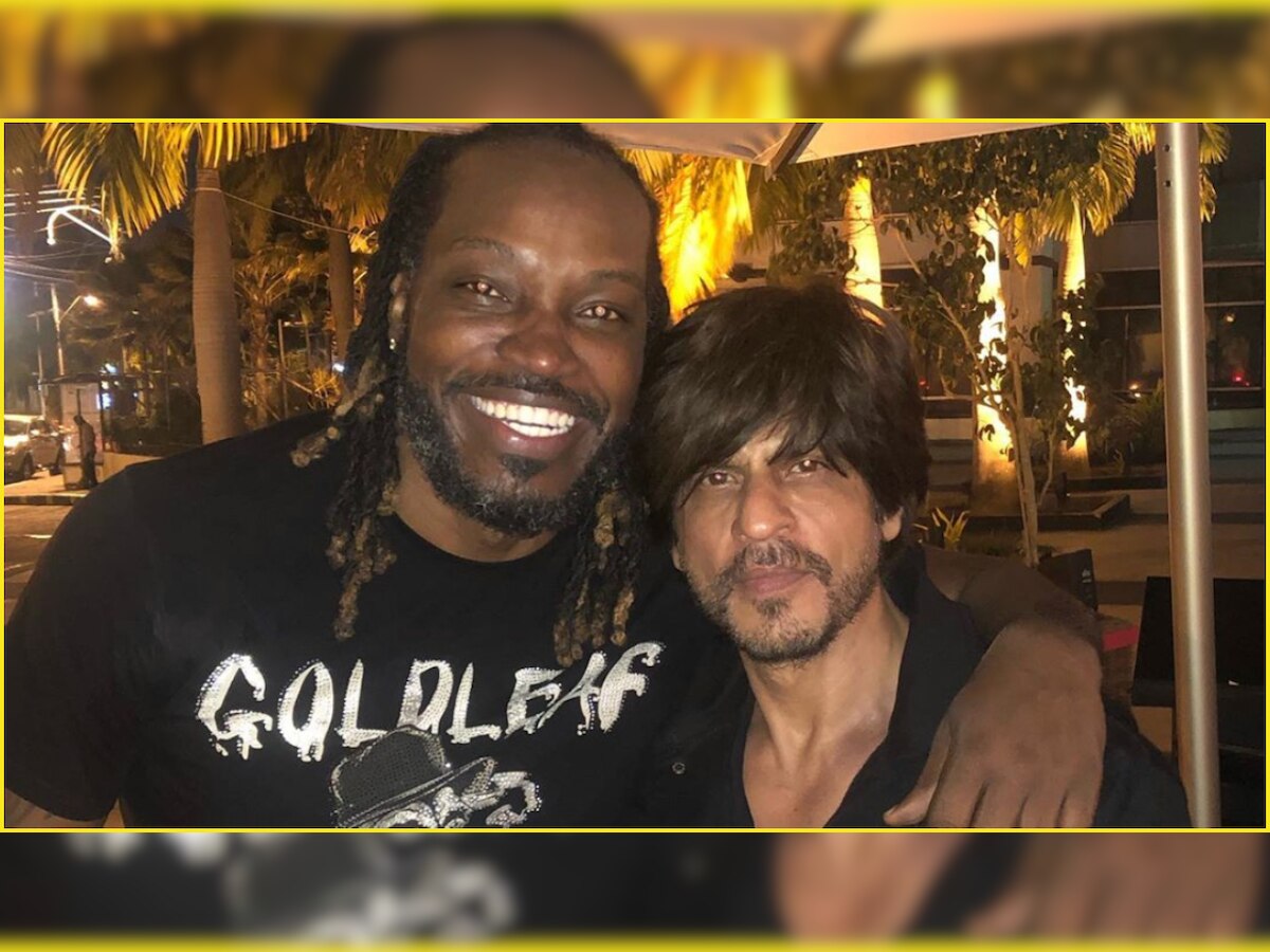 Universe Boss Gayle shares picture with 'Yes Boss' actor Shahrukh Khan!