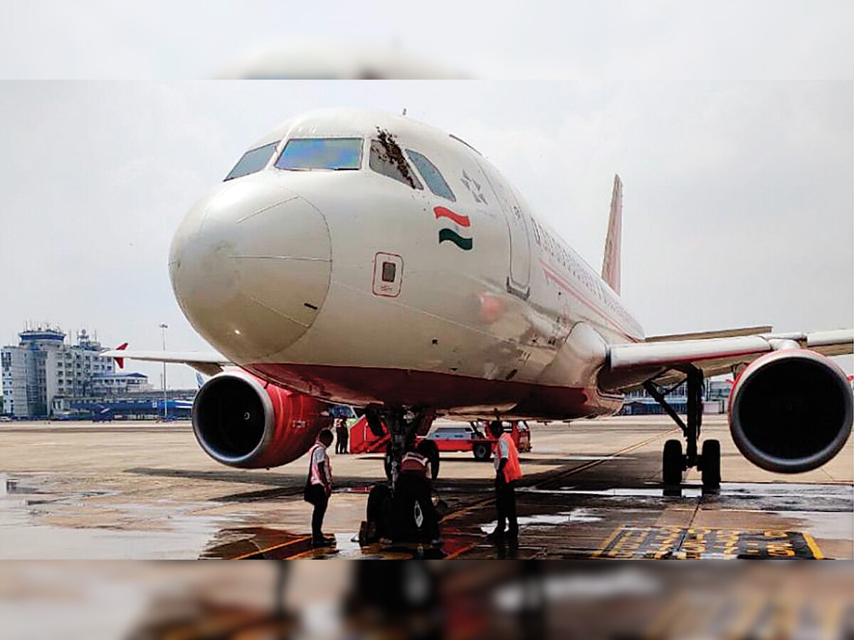 Air India to ground control: There is a beehive at the cockpit window
