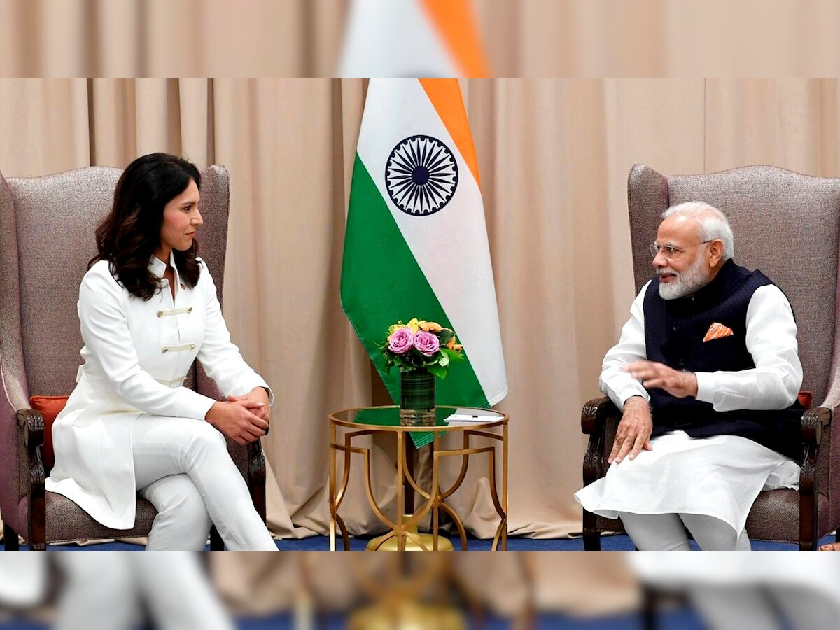 Democrat leader Tulsi Gabbard meets PM Modi in New York